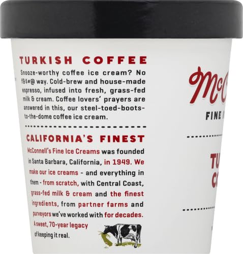 McConnell's Fine Ice Cream, Turkish Coffee, 16 oz (Frozen)
