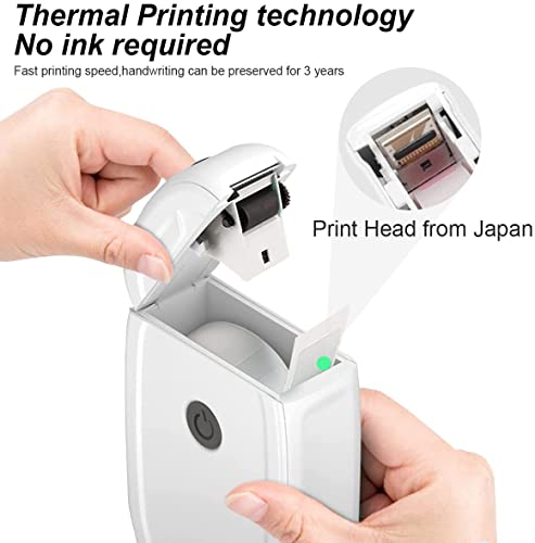 Marklife P11 Label Maker Machine with 4 Rolls Tape,Mini Thermal Wireless Inkless Sticker Printer Machine for Home Kitchen Office Organization