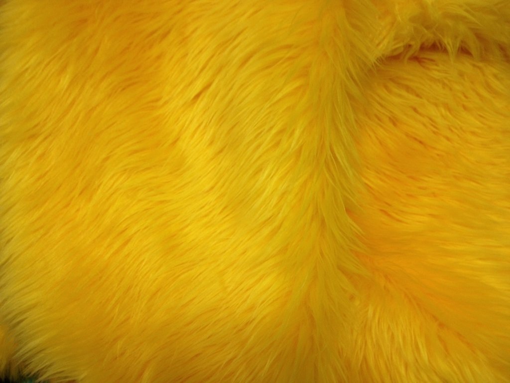 Faux Fur Luxury Shag Yellow 60 Inch Wide Fabric by The Yard (F.E.