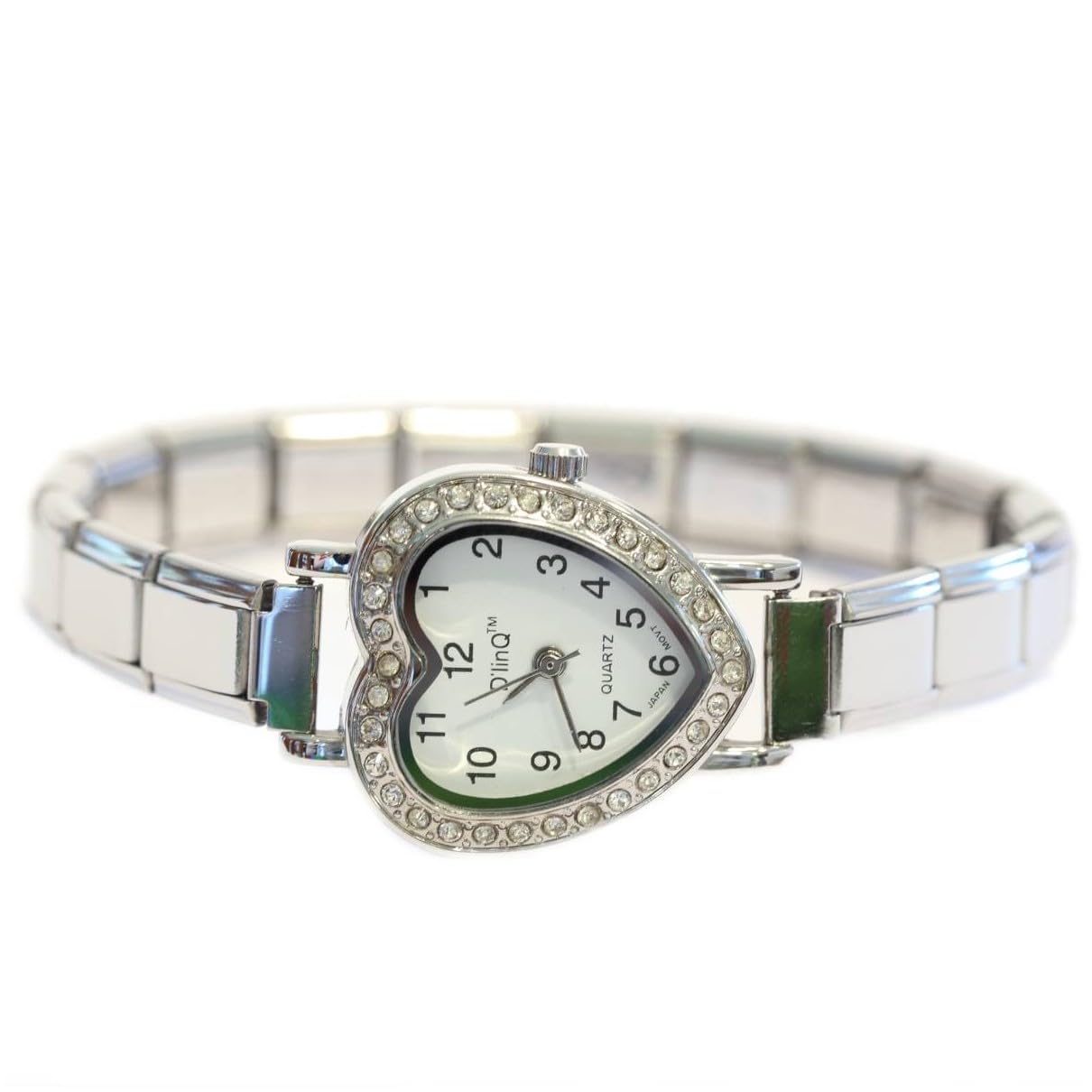 NewCharms White Heart Italian Charm Watch