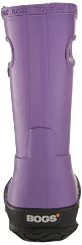 Bogs Kids Rainboot, Plush - Solid Purple, Size 4 Big Kid