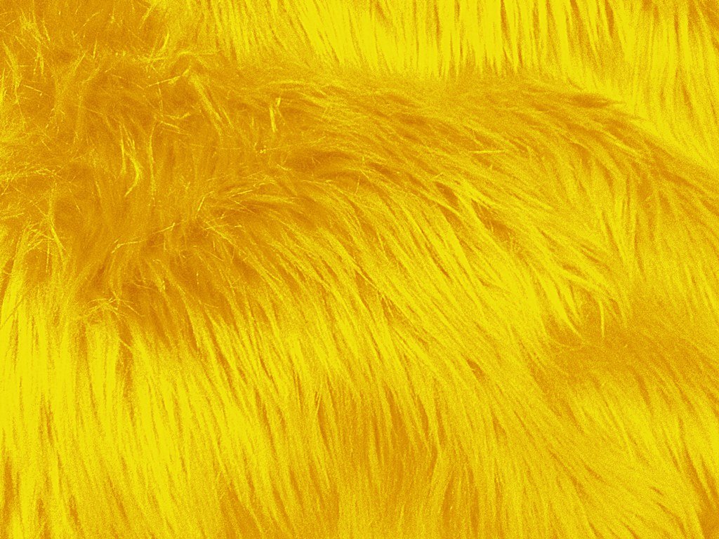 Faux Fur Luxury Shag Yellow 60 Inch Wide Fabric by The Yard (F.E.