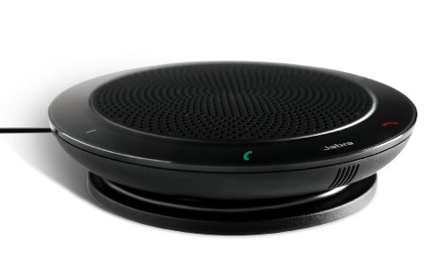 Jabra Speak 410 Corded Speakerphone for Softphones – Easy Setup, Portable USB Speaker for Holding Meetings Anywhere with Outstanding Sound Quality