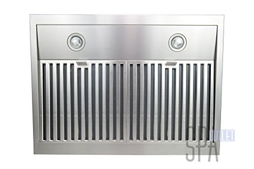 Blue Ocean 30" RH76TUC 500 CFM Stainless Steel Under Cabinet Range Hood | 6-Speed LED Display Touch Screen