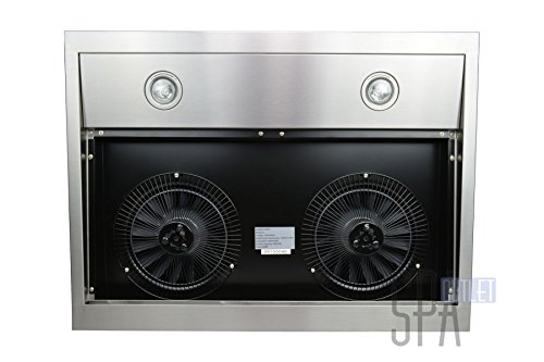 Blue Ocean 30" RH76TUC 500 CFM Stainless Steel Under Cabinet Range Hood | 6-Speed LED Display Touch Screen