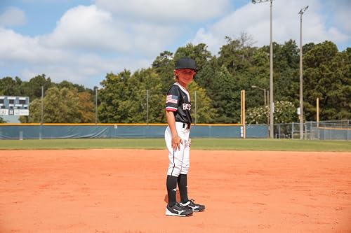 Mizuno Boys Youth Premier Short Piped Pant S White-Black, White/Black, Small US