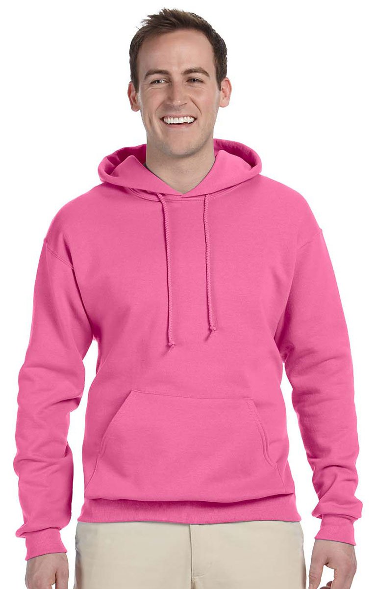 Jerzees 8 oz. NuBlend 50/50 Pullover Hood, Neon Pink - Medium