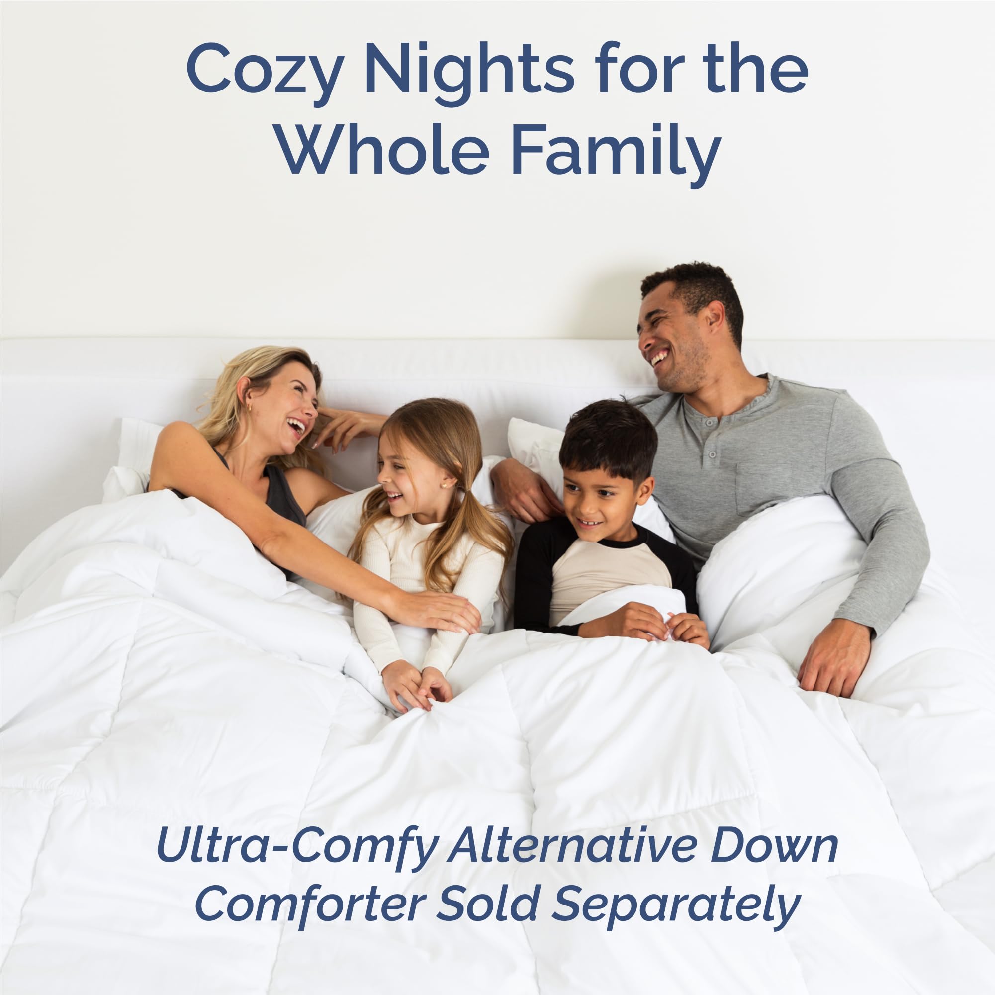 Full 6 Piece Sheet Set - Comfy, Breathable & Cooling - Hotel Luxury Bedding for Women, Men, Kids & Teens - 1 Flat & 1 Fitted Sheet & 4 Pillowcases w/ Deep Pockets - Ultra-Soft and Wrinkle Free - White