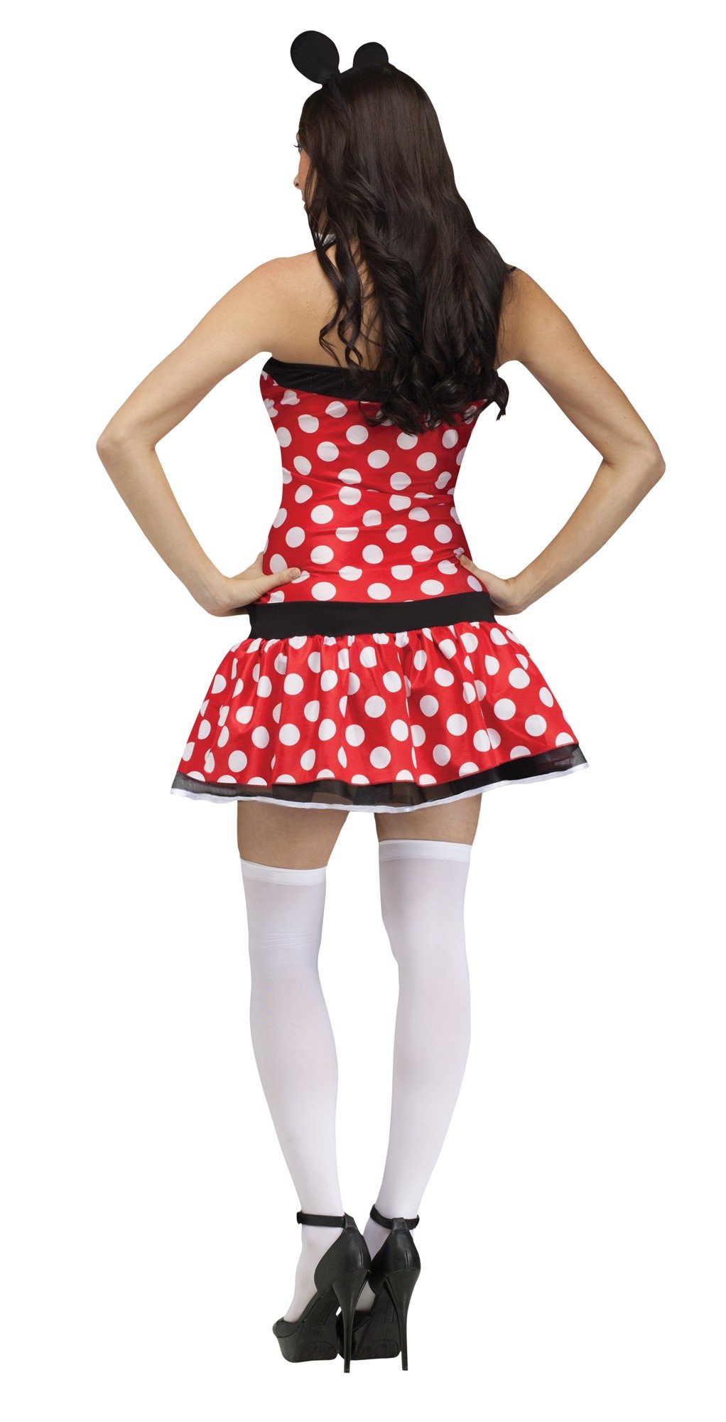 Fun World Costumes Women's Mousie Adult Costume, Red/White, Medium/Large