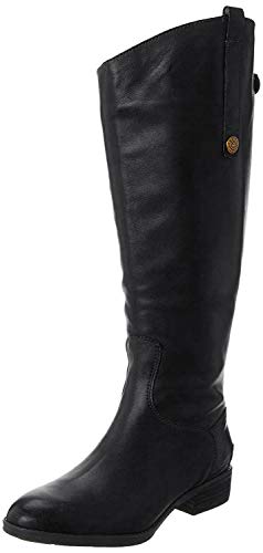 Sam Edelman Women's Penny Classic Equestrian Boot, Black Leather, 10 Medium US