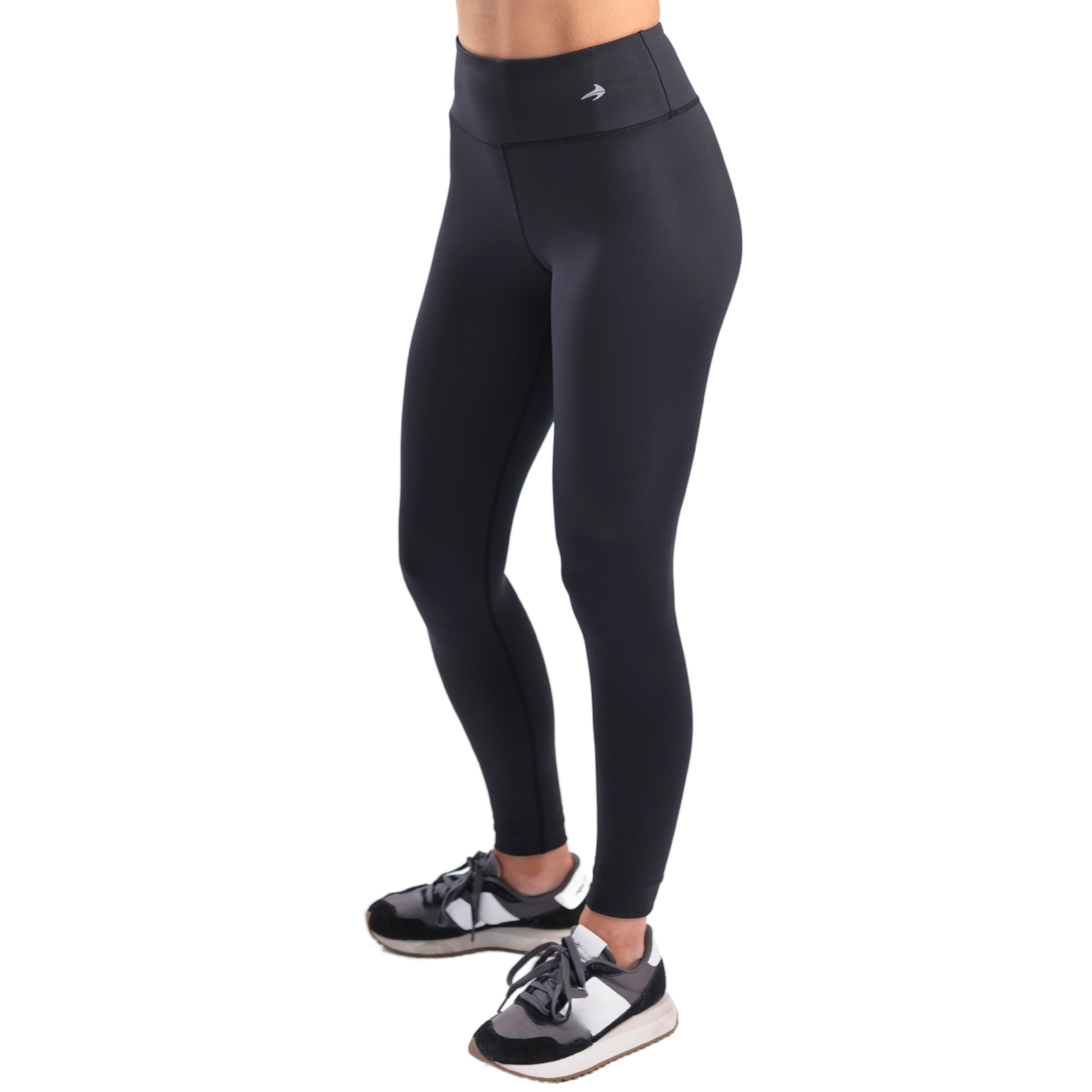 CompressionZ Women's Compression Pants (Black - M) Best Full Leggings Tights for Running, Yoga, Gym