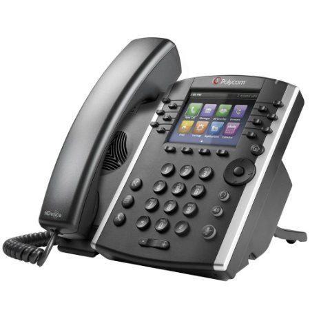 Polycom VVX 401 Corded Business Media Phone System - 12 Line PoE - 2200-48400-001 - AC Adapter (Included) - Replaces VVX 400 (Renewed)