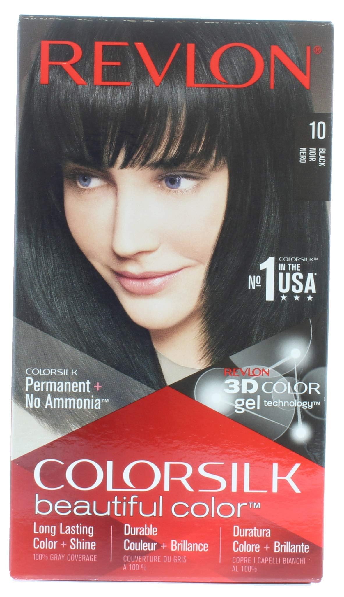 Revlon Colorsilk Beautiful Colour Hair Colourant 10 Black by Revlon