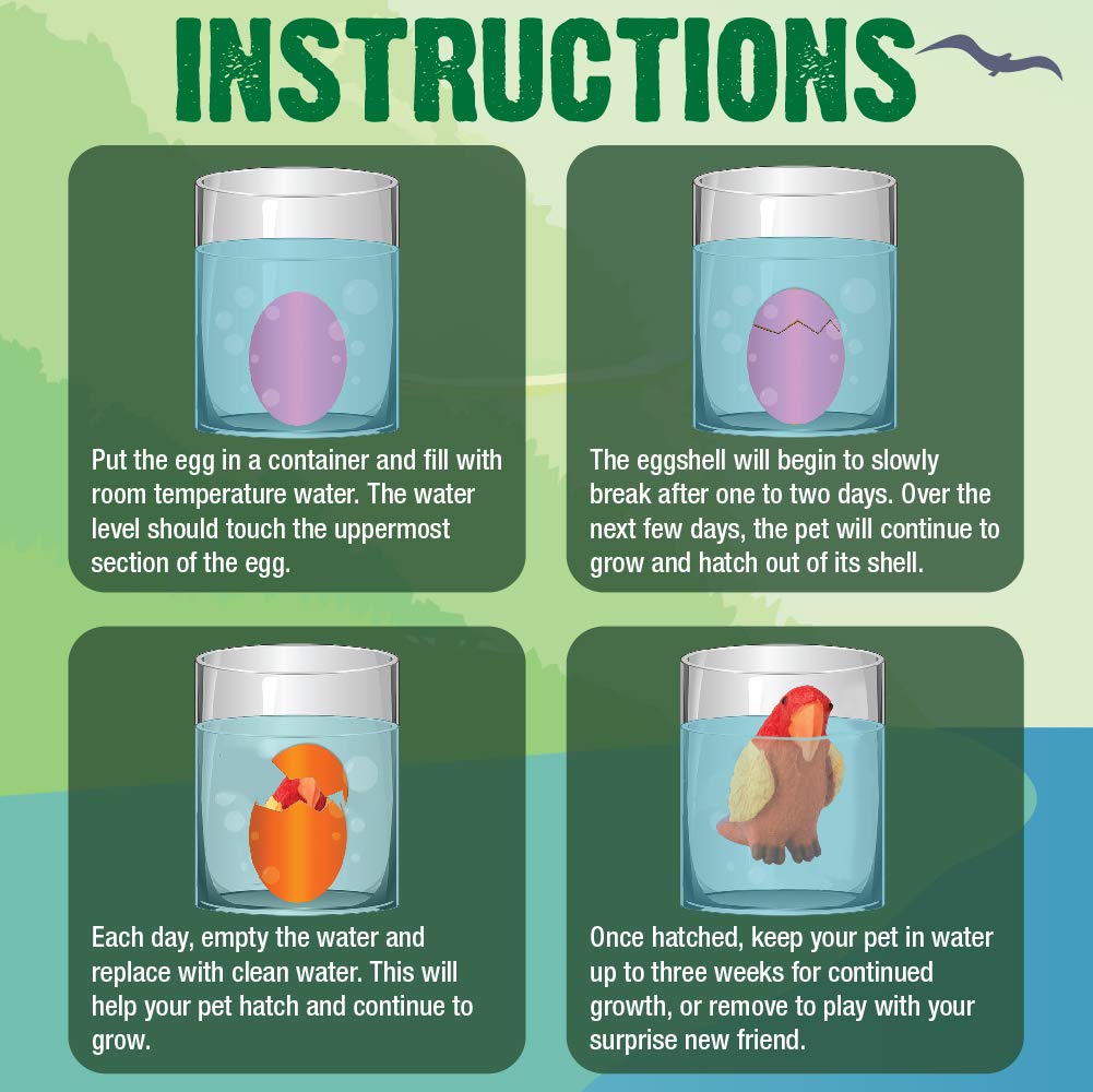 Animal Planet Super Grow Rainforest Animals Eggs 3 Pack - Toys Hatch and Grow to 3X Size in Water - Monkey, Panther, & Cobra - Includes Creature Educational Fact Cards