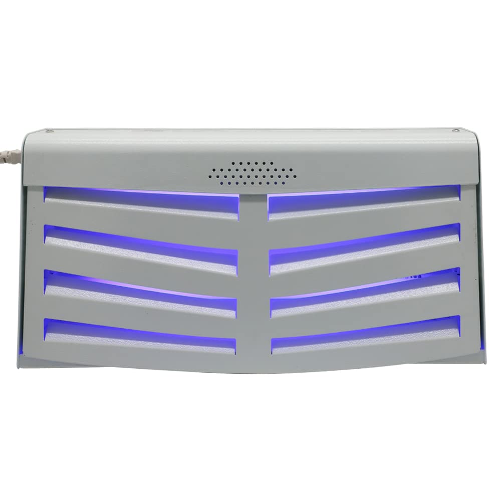 JT Eaton 1500LV Synergetic Metal Horizontal Fly Light Trap with Large Glue Board and Shatterproof Bulbs - Ideal for Restaurants and Kitchens