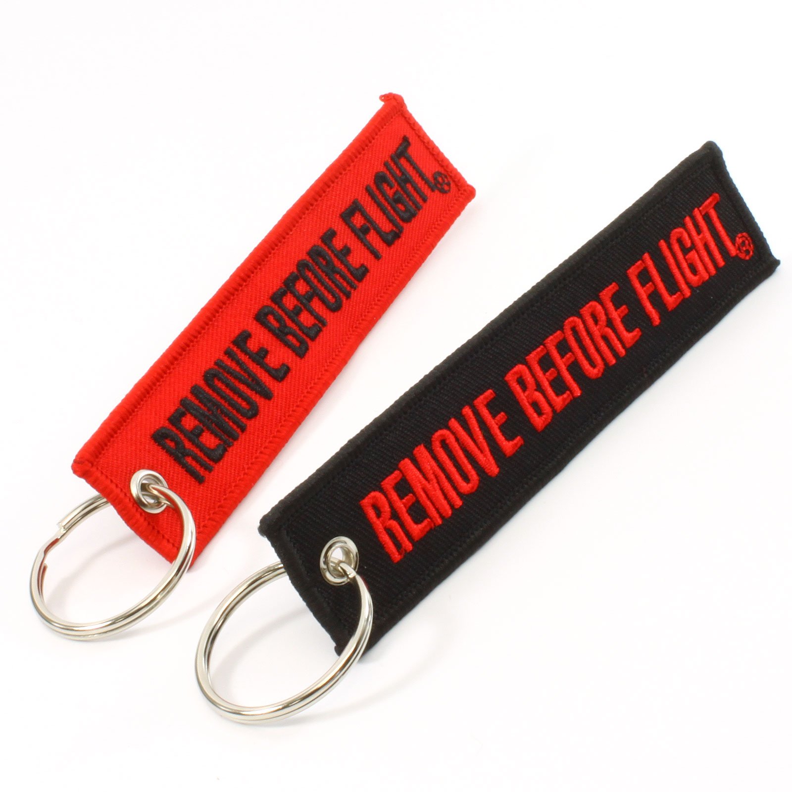 Rotary13B1 Remove Before Flight Key Chain - Black & Red Combo 2 Pack