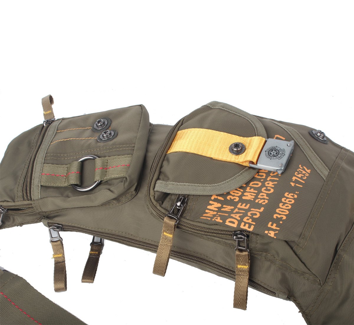 Innturt Nylon Sling Chest Bag Daypack Bicycle Travel Gym Backpack Large Army Green