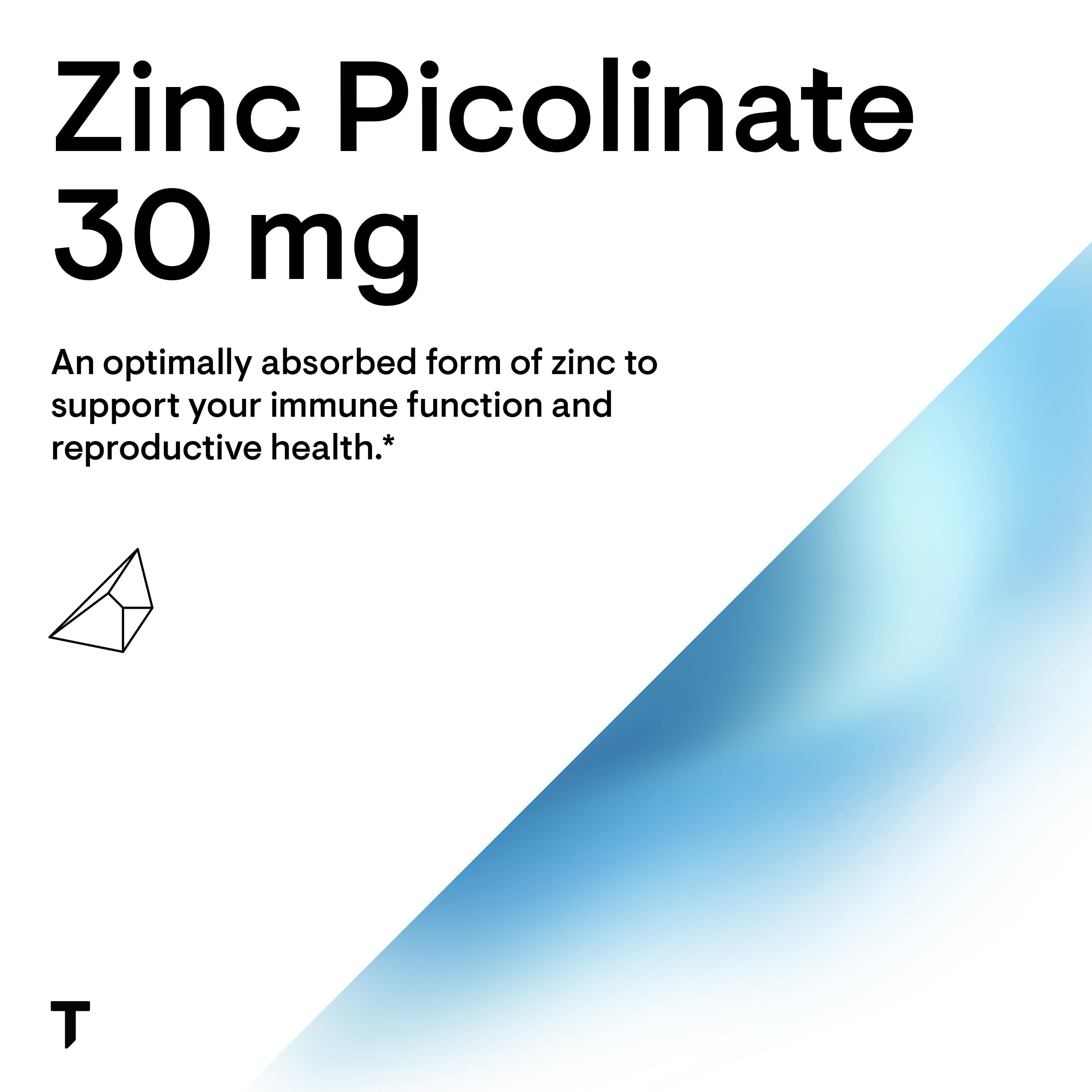THORNE Zinc Picolinate 30 mg - Well-Absorbed Zinc Supplement for Growth and Immune Function* - 180 Capsules