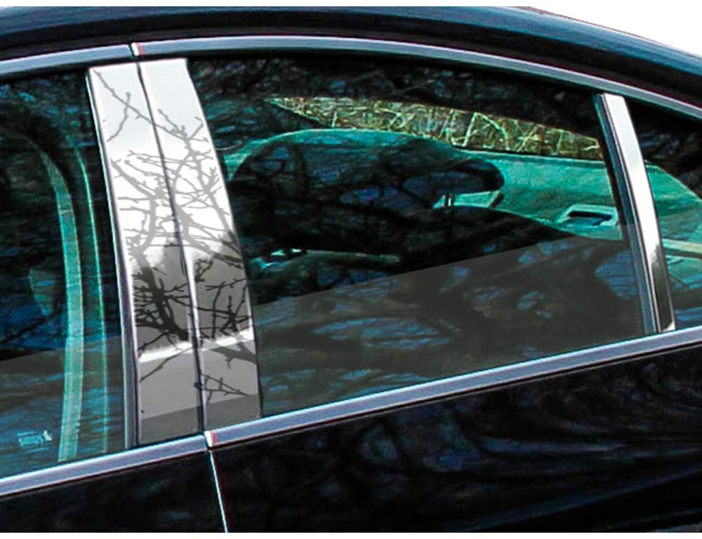QAA is Compatible with 2011-2013 Volvo S60 6 Piece Stainless Pillar Post Trim PP11386