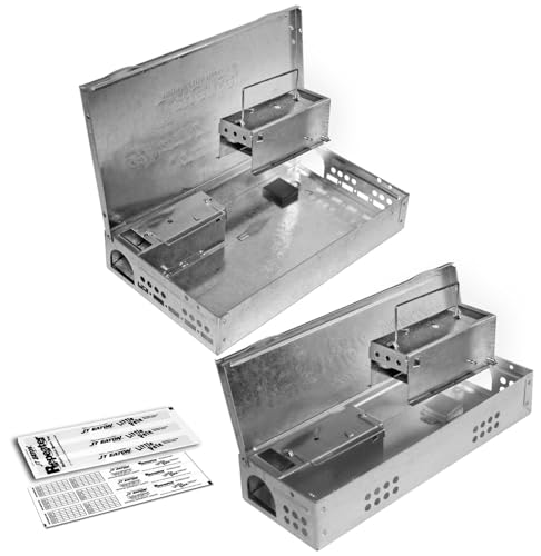 JT Eaton 427-WH Little Pete Slim Multi Catch Mouse Trap with Solid Lid, Speedy Clean Ramps, White Powder Coat, No Bait or Poison Needed, Pack of 12