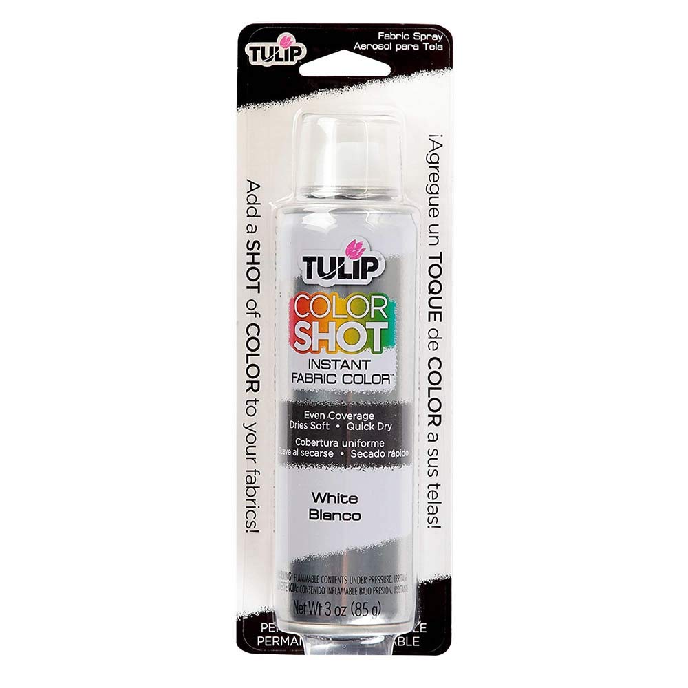 Tulip ColorShot Instant Fabric Spray Color 3oz. White
