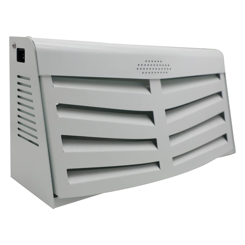 JT Eaton 1500LV Synergetic Metal Horizontal Fly Light Trap with Large Glue Board and Shatterproof Bulbs - Ideal for Restaurants and Kitchens