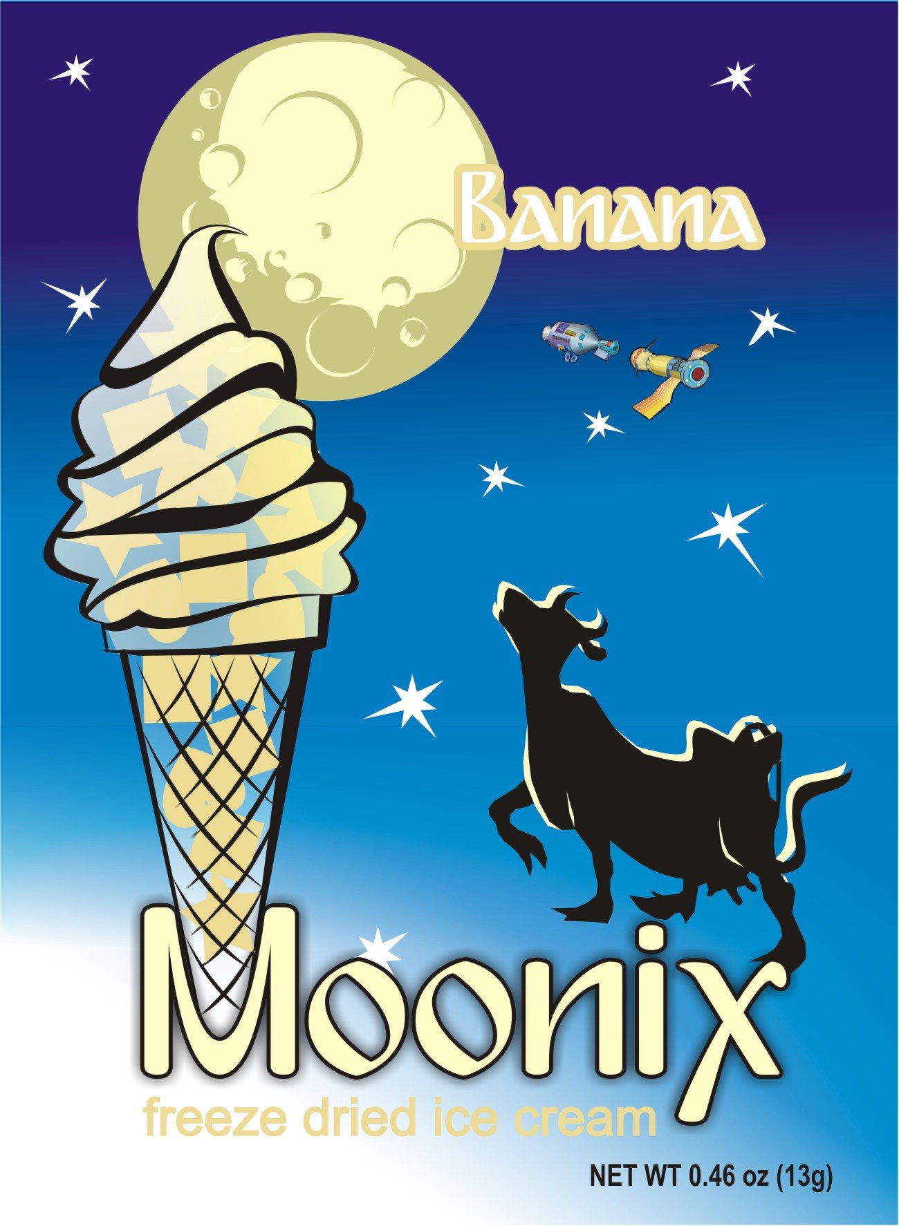 Moonix Freeze Dried Ice Cream (Banana)