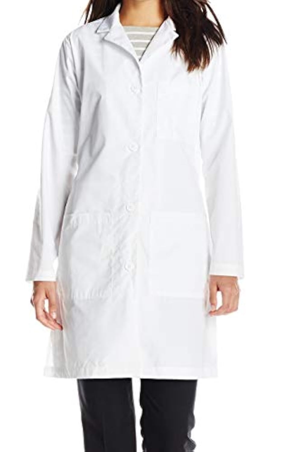 WonderWink Women's Wonderlab Women's Long Lab Coat Outerwear, White, 5X-Large