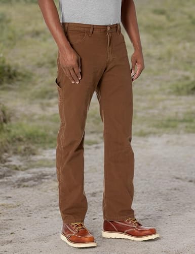Dickies mens Relaxed Straight-fit Lightweight Duck Carpenter Jean Work Utility Pants, Timber, 34W x 32L US