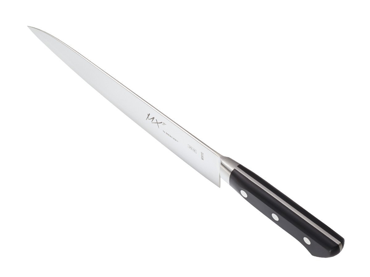 Mercer Culinary MX3 Premium San Mai VG-10 Steel Core Blade Gyuto Chef Knife, 210mm 8 3/10 Inch,Black