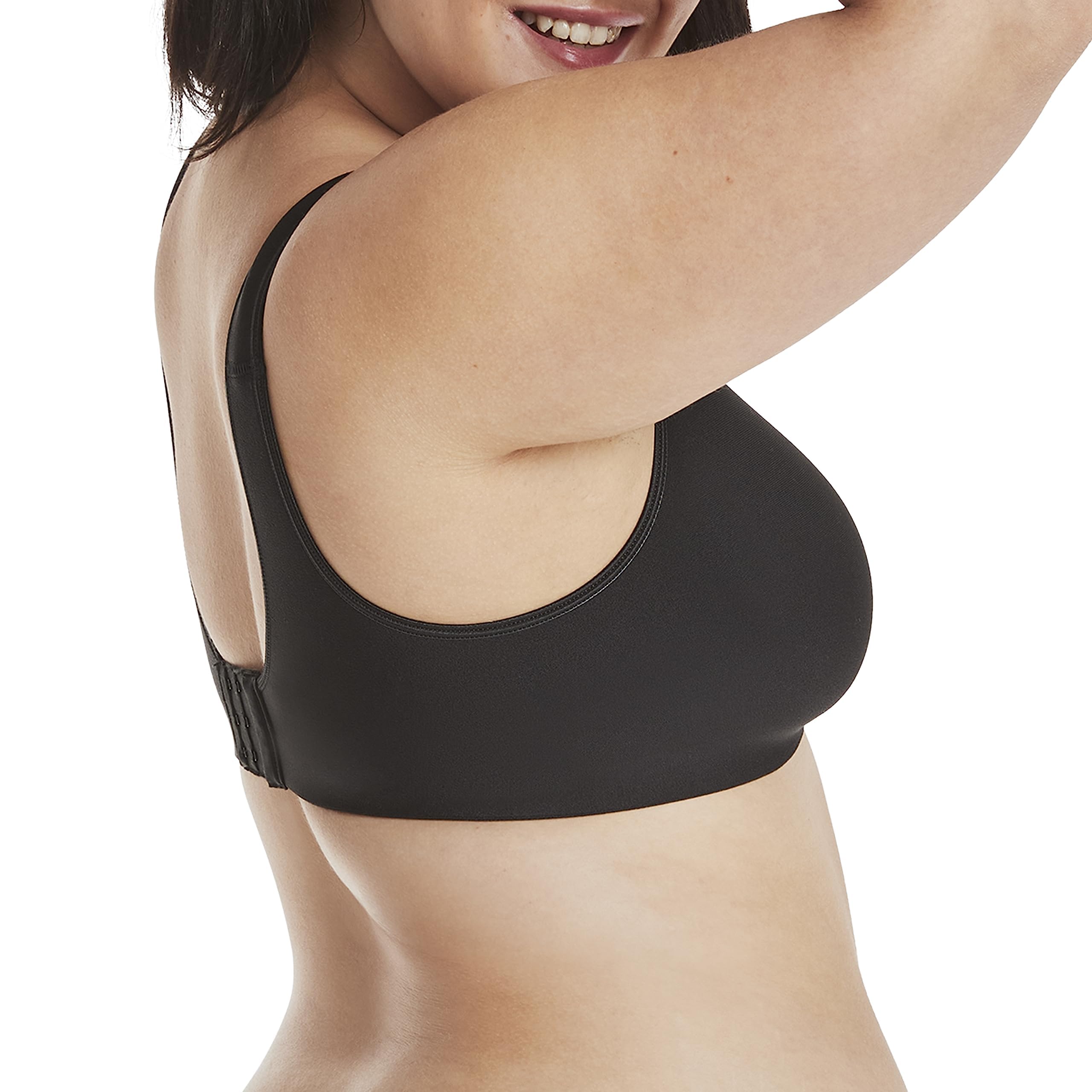 Hanes womens Smoothtec Comfortflex Fit Wirefree Mhg796 Bras, Black, Medium US