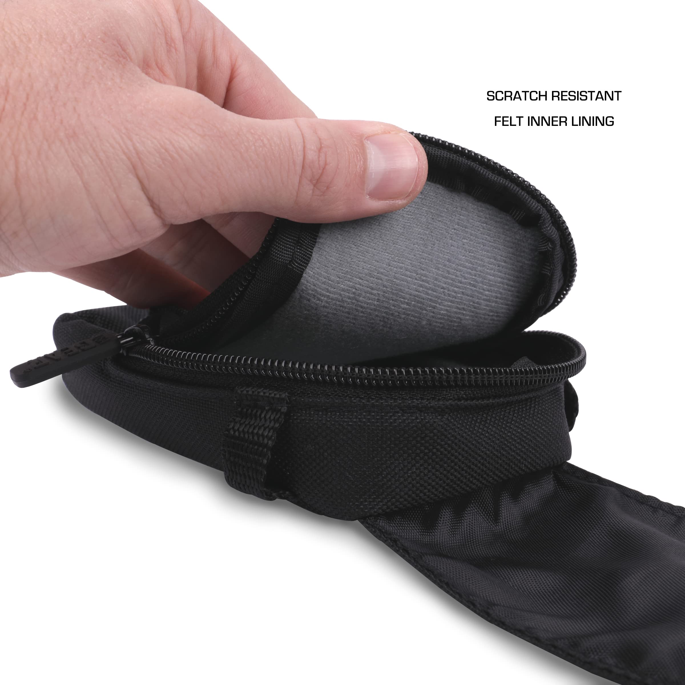 USA Gear Small Camera Bag Compatible with Ricoh GR III, Sony Cybershot, Nikon Coolpix, Kodak Pixpro FZ55 and more - Digital Camera Carrying Case with Belt Loop, Shoulder Strap, Weather Resistant
