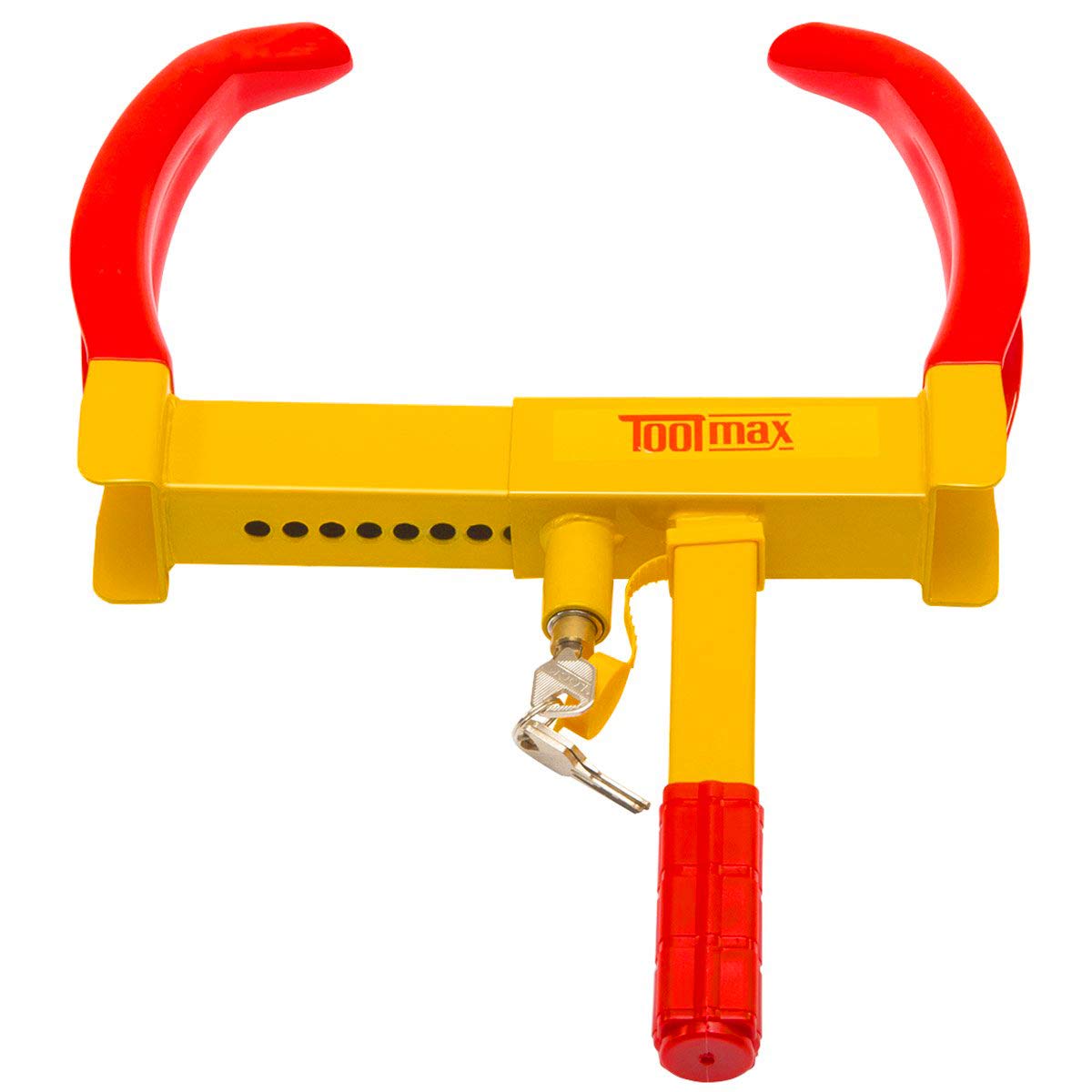Goplus Heavy Duty Trailer Lock Wheel Clamp, Adjustable Anti-Theft Tire Lock Boot for Car Truck RV Boat Trailer Automotive Golf Carts w/Three Keys