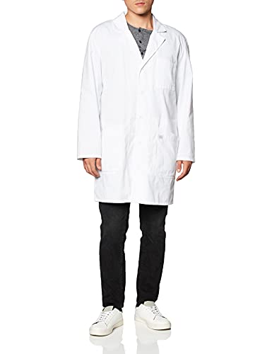 Dickies unisex adult Signature 37" medical lab coats, White, 4X-Large US