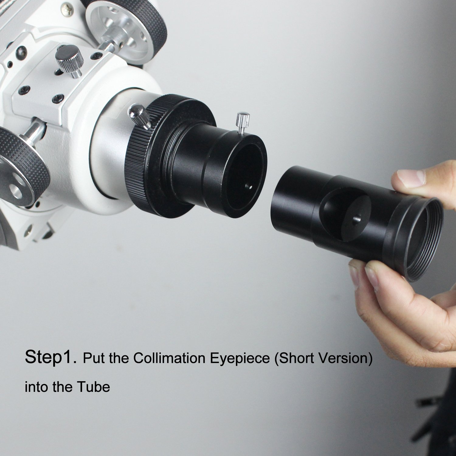 Solomark Cheshire Collimating Eyepiece Metal Body with Crosshair 1.25 Inch Fitting Short