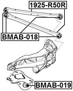 Rear Track Control Rod Febest 1925-R50R Oem 33326768724