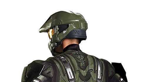 Disguise mens Master Chief Adult Full Helmet Accessory costume weapons and armor, Green, One Size US