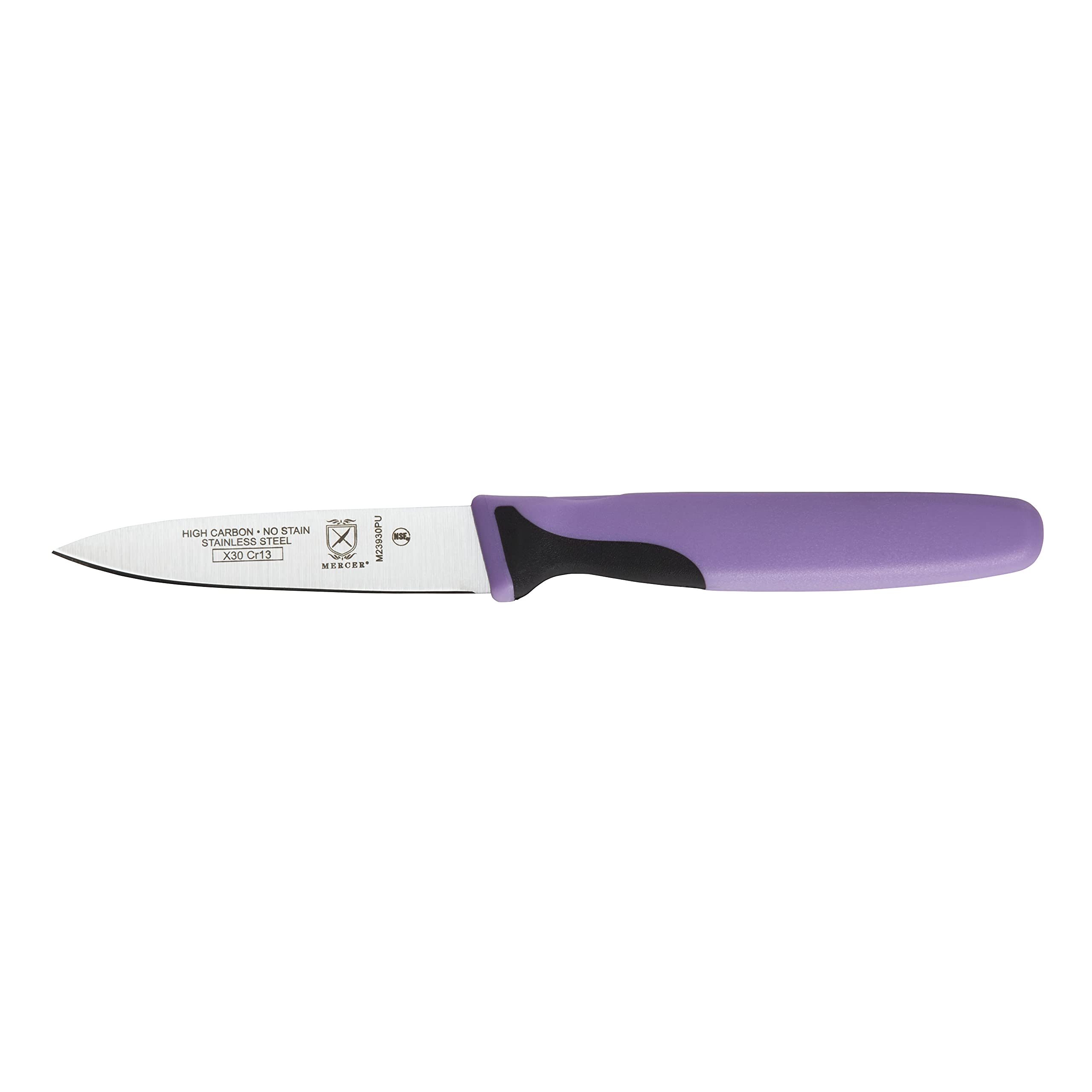 Mercer Culinary Millennia Colors 5-Piece Magnetic Board Set with Purple Handles, Rubberwood, 5 x 15 x 15 inches