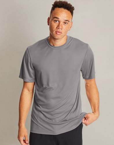 Hanes mens Sport Cool Dri Performance Tee fashion t shirts, Graphite, Large US