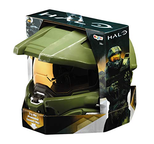 Disguise mens Master Chief Adult Full Helmet Accessory costume weapons and armor, Green, One Size US