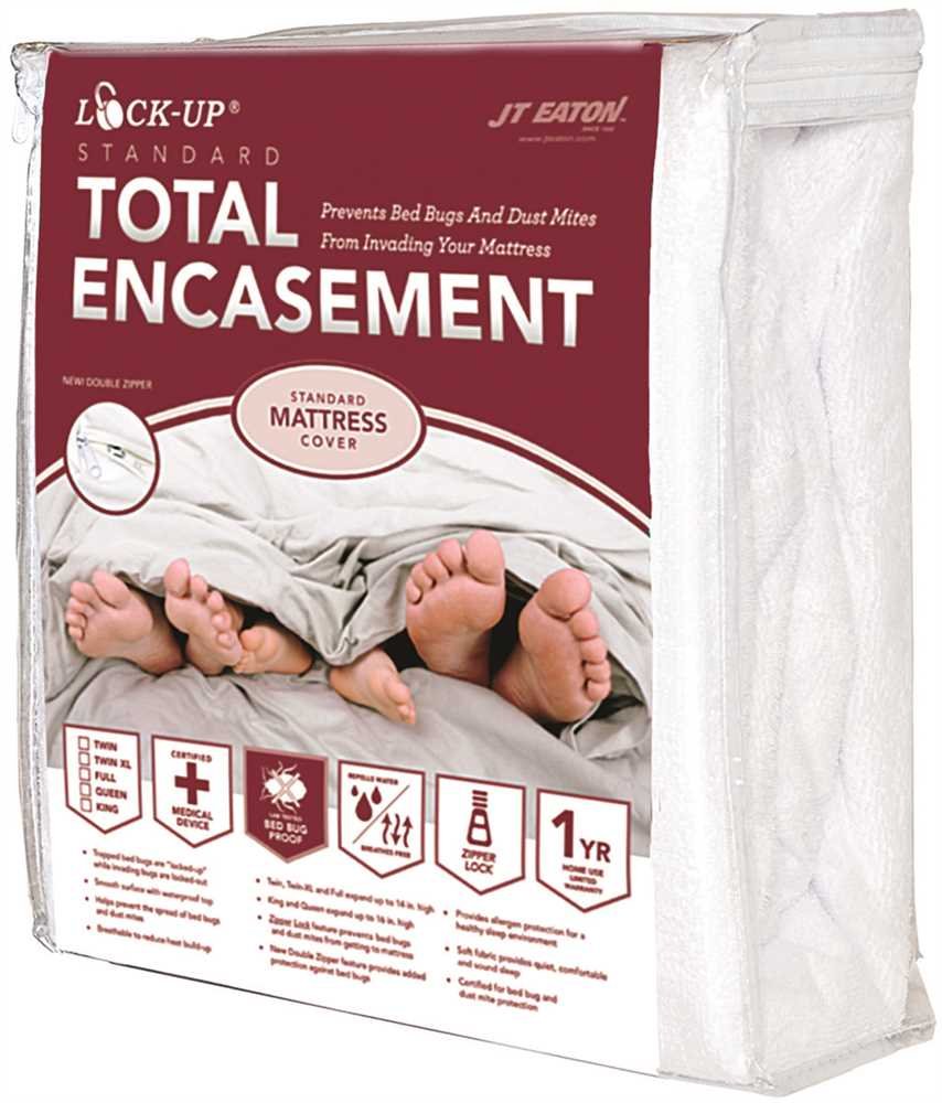 Jt Eaton 83FULENC Jt Eaton Bed Bug Lock-Up Total Encasement Mattress Cover, Full