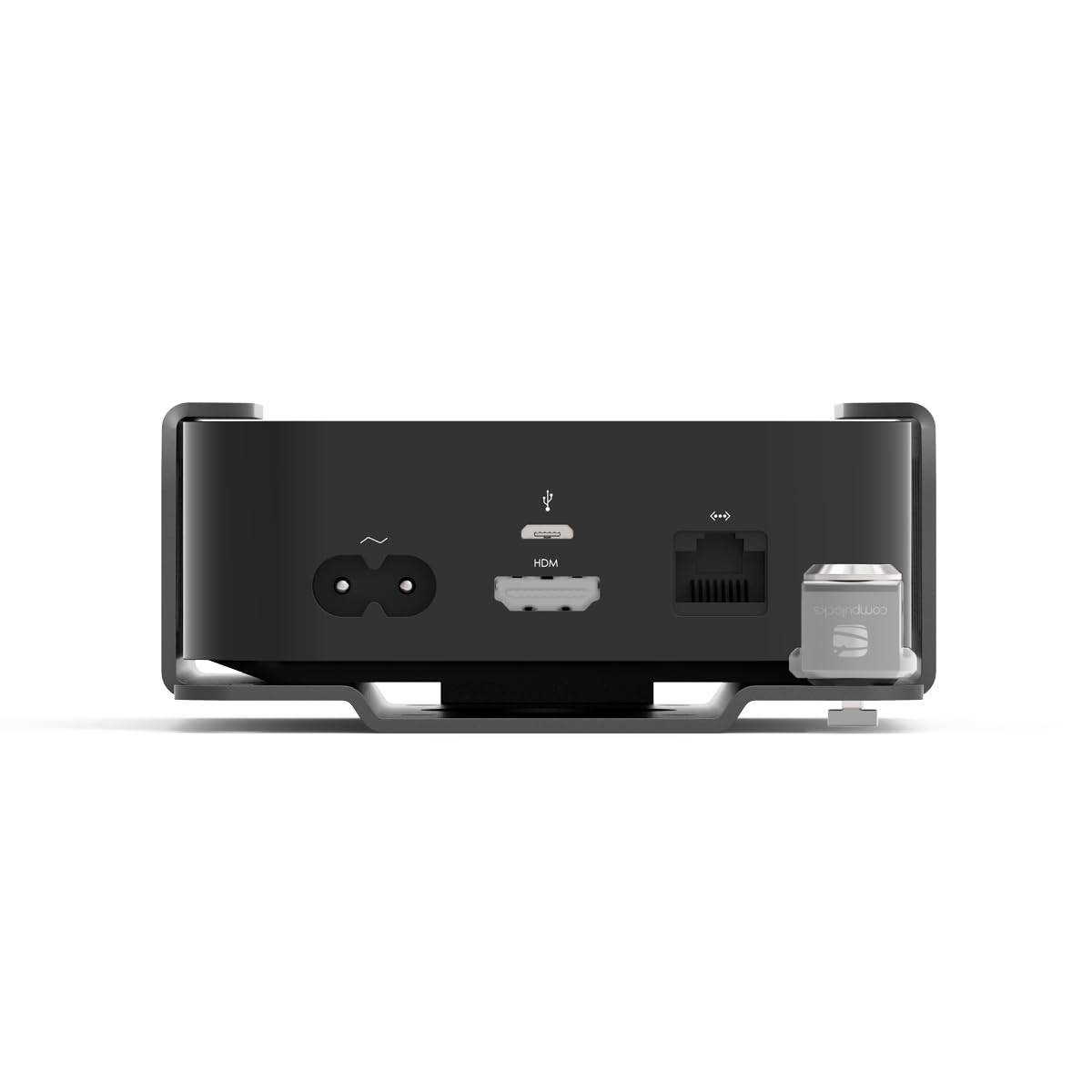 Compulocks Apple TV Security Mount for 4th Gen & 4K (1st-2nd Gen, 2018-2021) - Secure Mount Bracket with Cable Management - Durable Sleek Design Ideal for Home & Office Use - Black