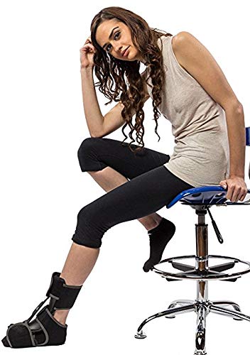 MARS WELLNESS Comfort Dorsal Night Splint - Pain Relief from Plantar Fasciitis, Drop Foot, and Achilles Tendinitis - Large