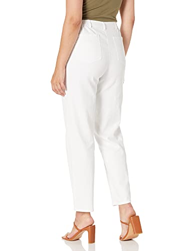 Ruby Rd. Women's Classic Flat Front Denim Jean, White, 14