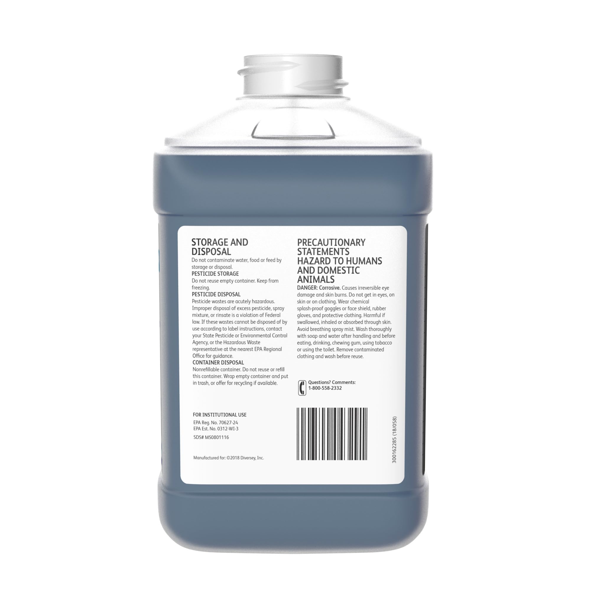 Diversey 4329 845 oz J-Fill Virex II 256 Chemical Disinfectant