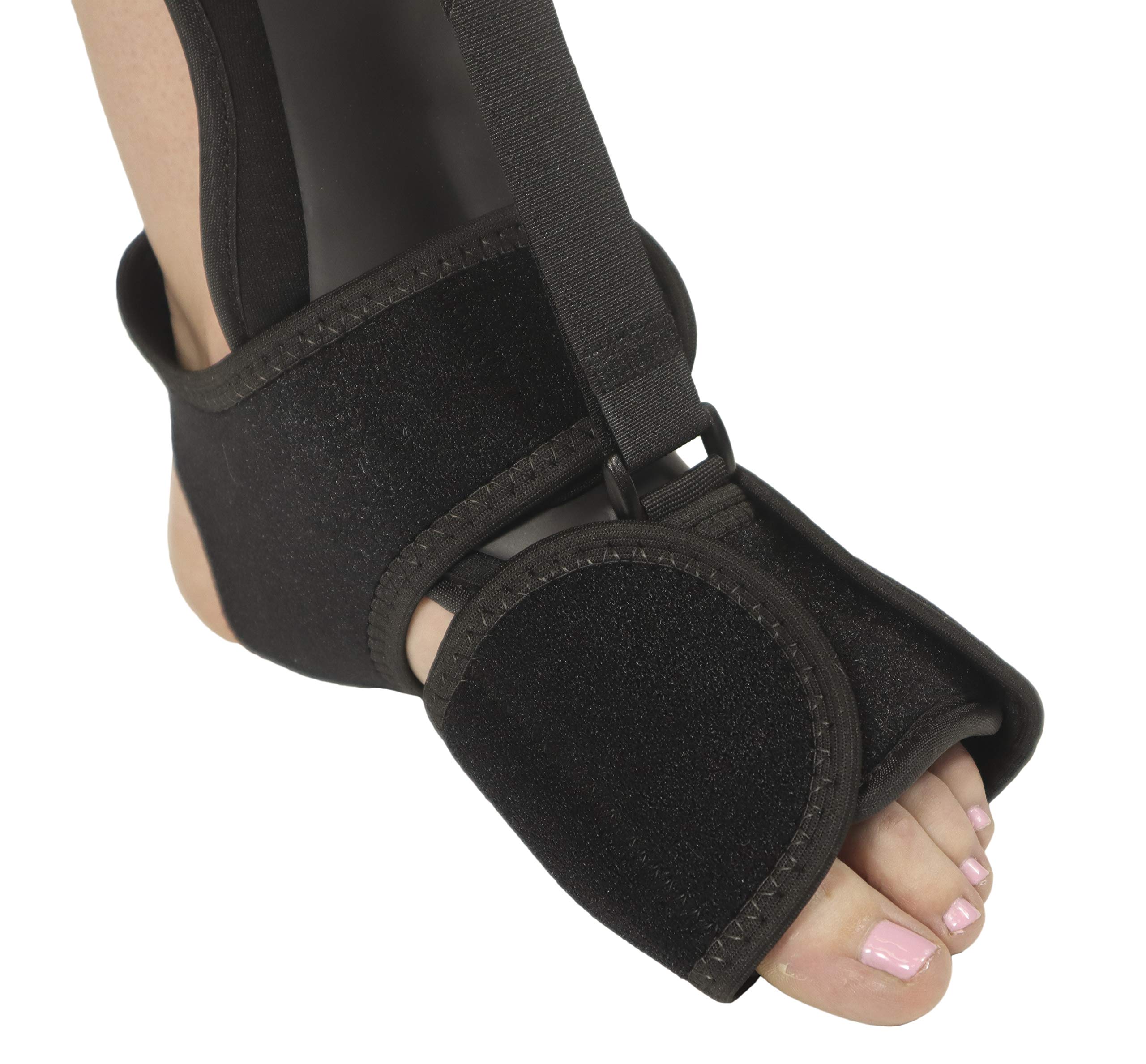 MARS WELLNESS Comfort Dorsal Night Splint - Pain Relief from Plantar Fasciitis, Drop Foot, and Achilles Tendinitis - Large