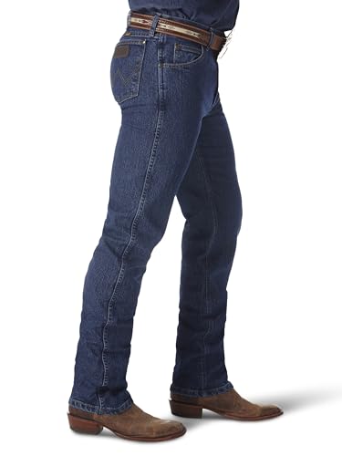 Wrangler Men's Premium Performance Advanced Comfort Cowboy Cut Reg Jean, Mid Stone, 44W x 32L