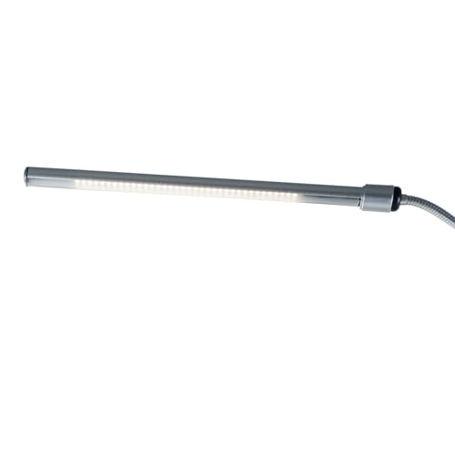 Desk Lamp with Clamp - Modern Contemporary LED Clip on Light for Desk or Table - Accessories for Home Office or Dorm Room by Lavish Home (Silver)
