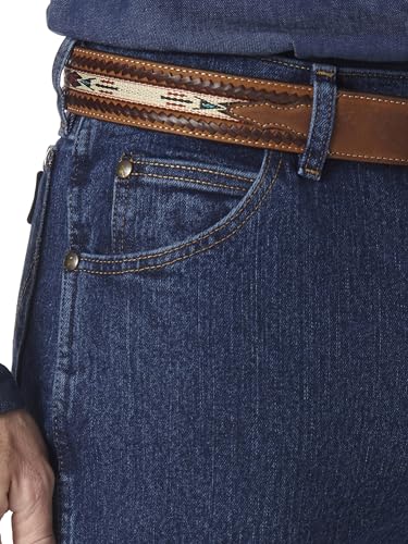 Wrangler Men's Premium Performance Advanced Comfort Cowboy Cut Reg Jean, Mid Stone, 44W x 32L