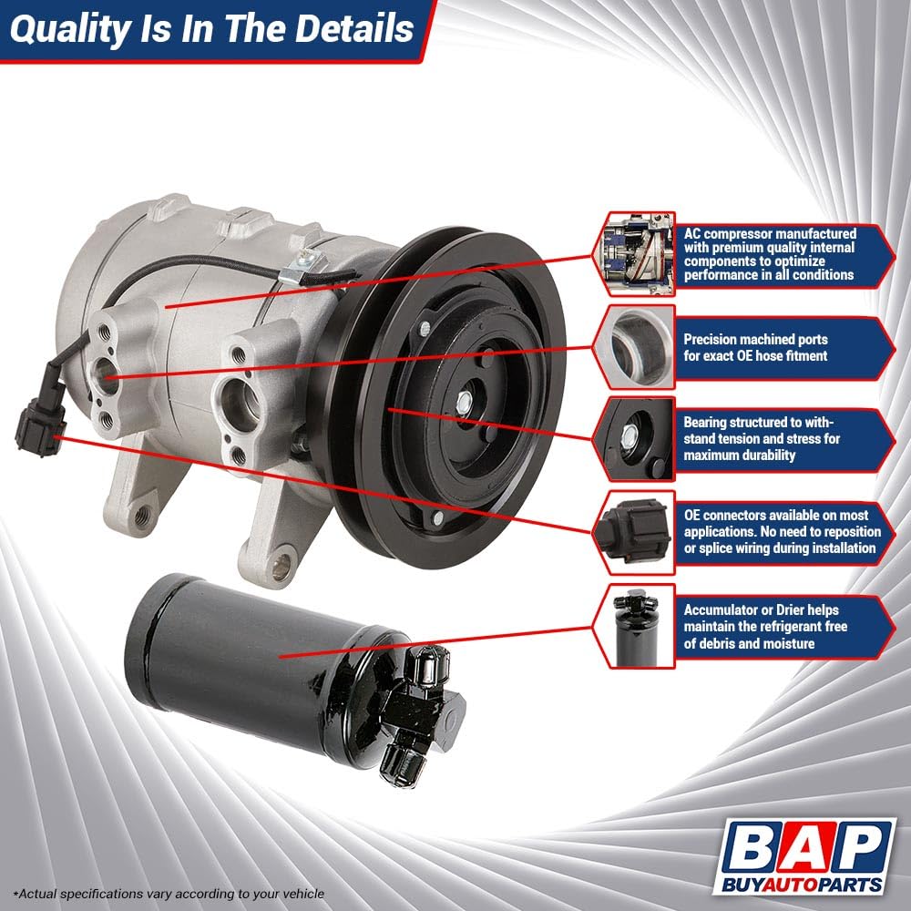 For Volvo S60 V70 S80 XC70 XC90 AC Compressor w/A/C Drier - BuyAutoParts 60-86312R2 NEW